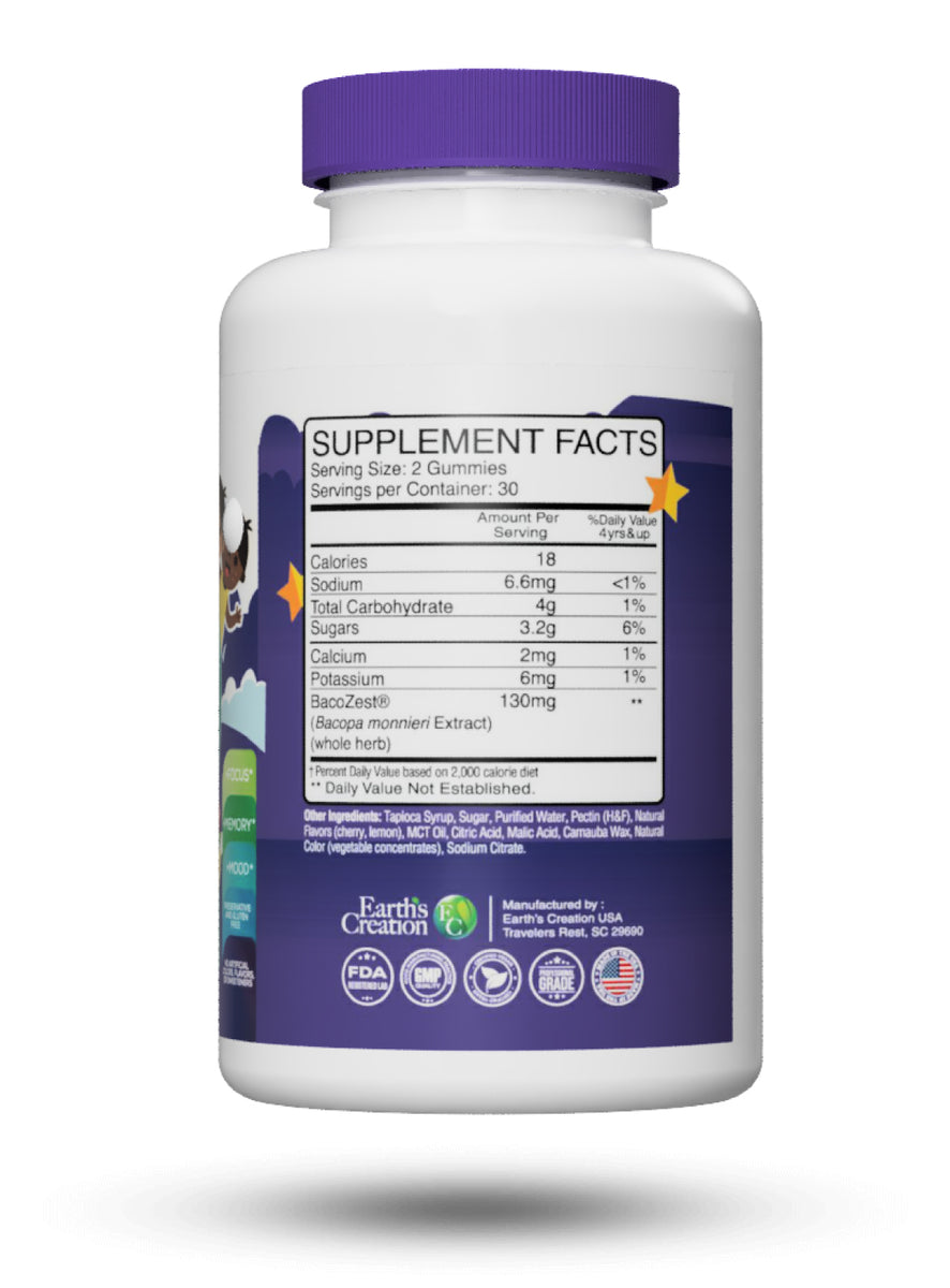 Kids Super Focus Bacopa Gummy – Earth's Creation USA