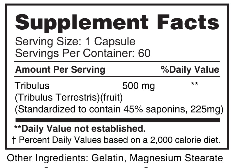 Tribulus 500mg – Earth's Creation USA